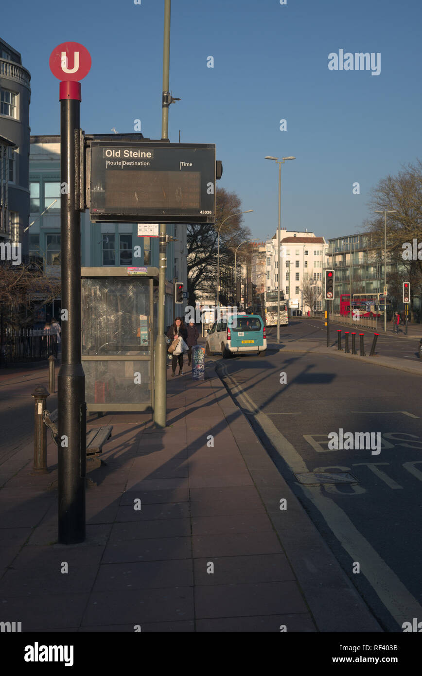 Old steine bus stop hi-res stock photography and images - Alamy