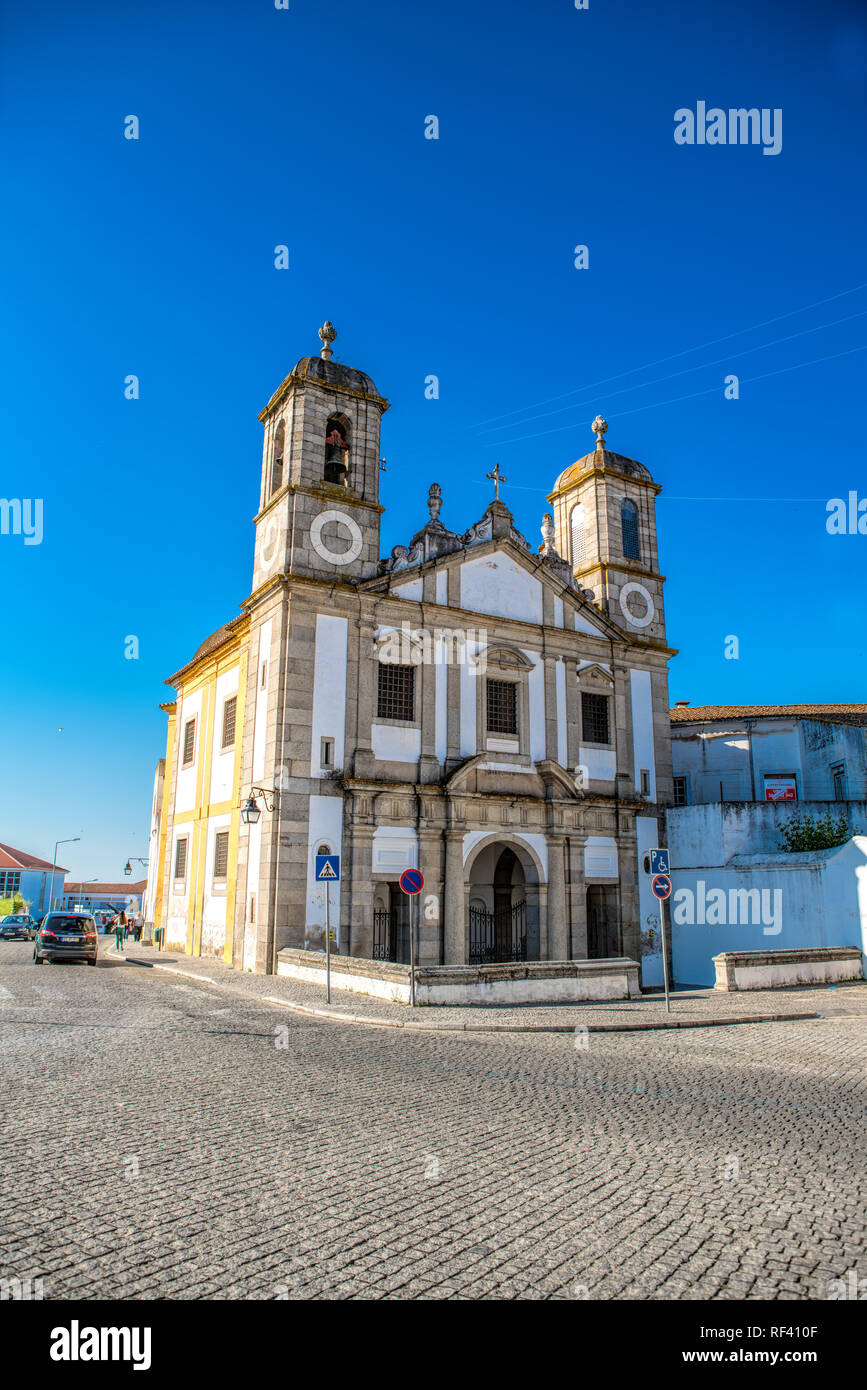 Church of Senhor Jesus da Pobreza in Evora. Evora is a pleasant medium ...