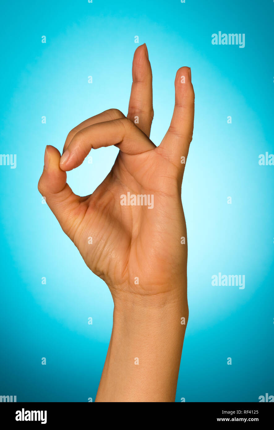 MUDRA is a hand position for meditation and yoga Stock Photo - Alamy