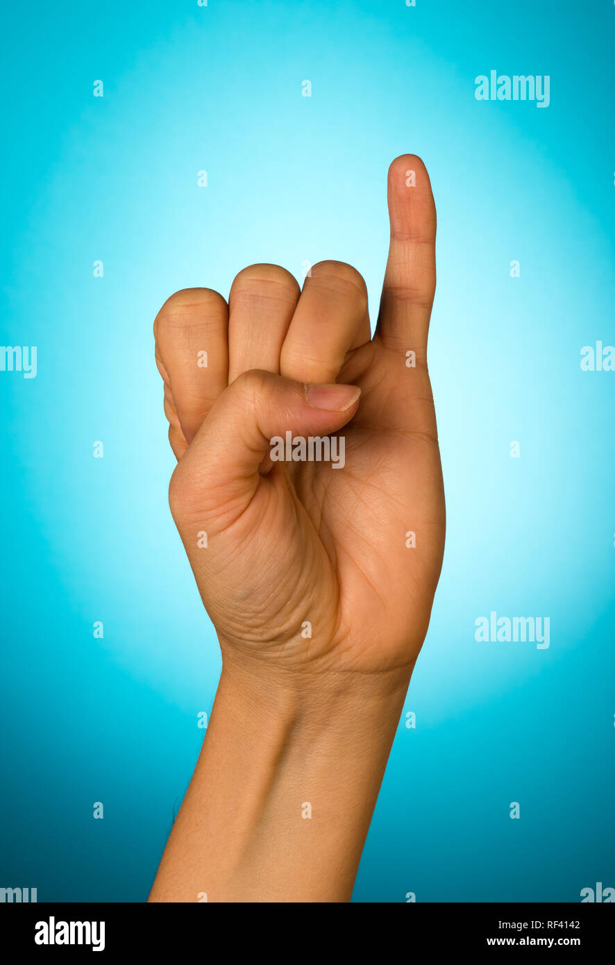 MUDRA is a hand position for meditation and yoga Stock Photo - Alamy