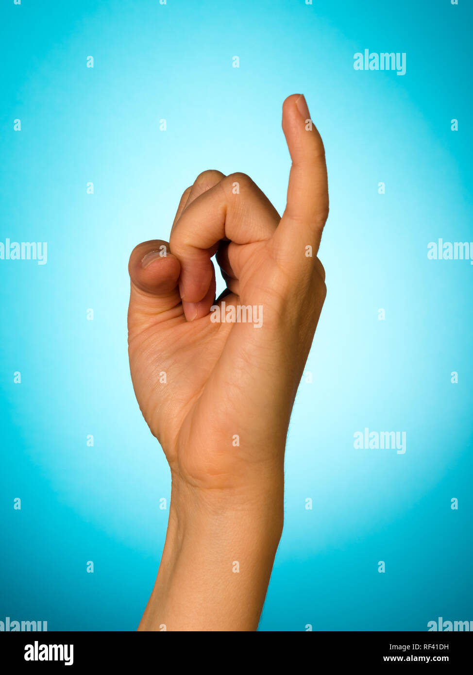 MUDRA is a hand position for meditation and yoga Stock Photo - Alamy