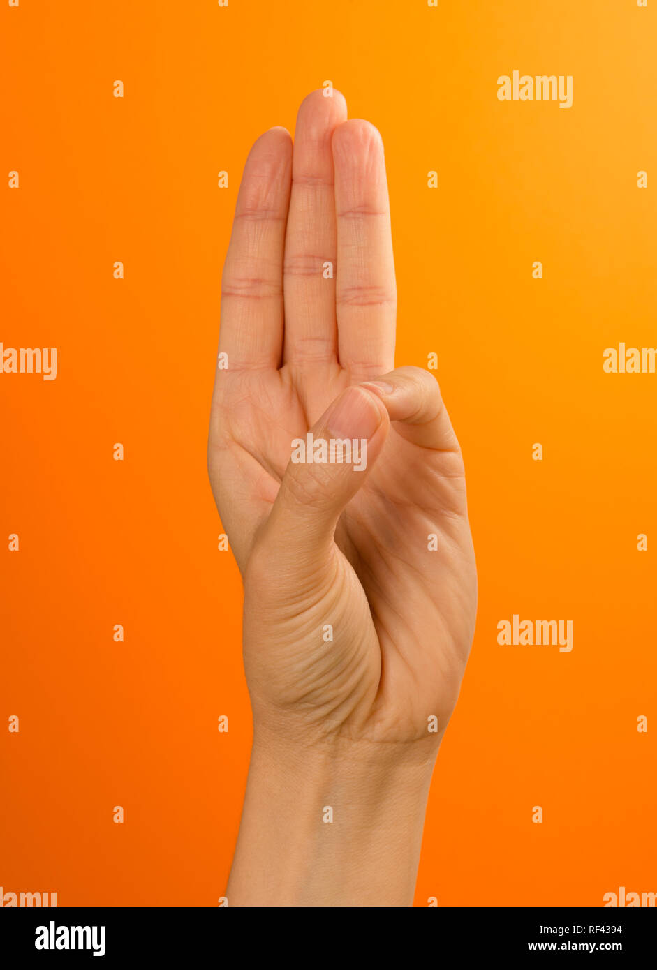 MUDRA is a hand position for meditation and yoga Stock Photo - Alamy