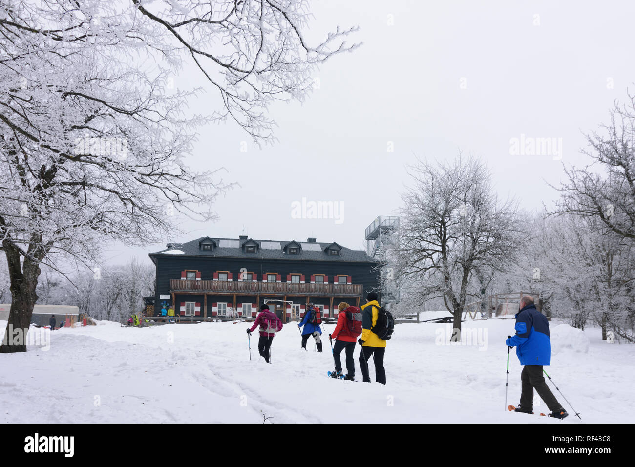 Snowshoe hiker in wienerwald hi-res stock photography and images - Alamy