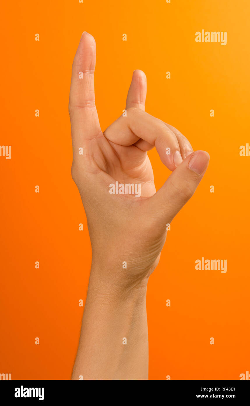 MUDRA is a hand position for meditation and yoga Stock Photo - Alamy