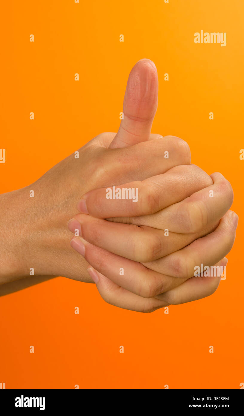 MUDRA is a hand position for meditation and yoga Stock Photo - Alamy