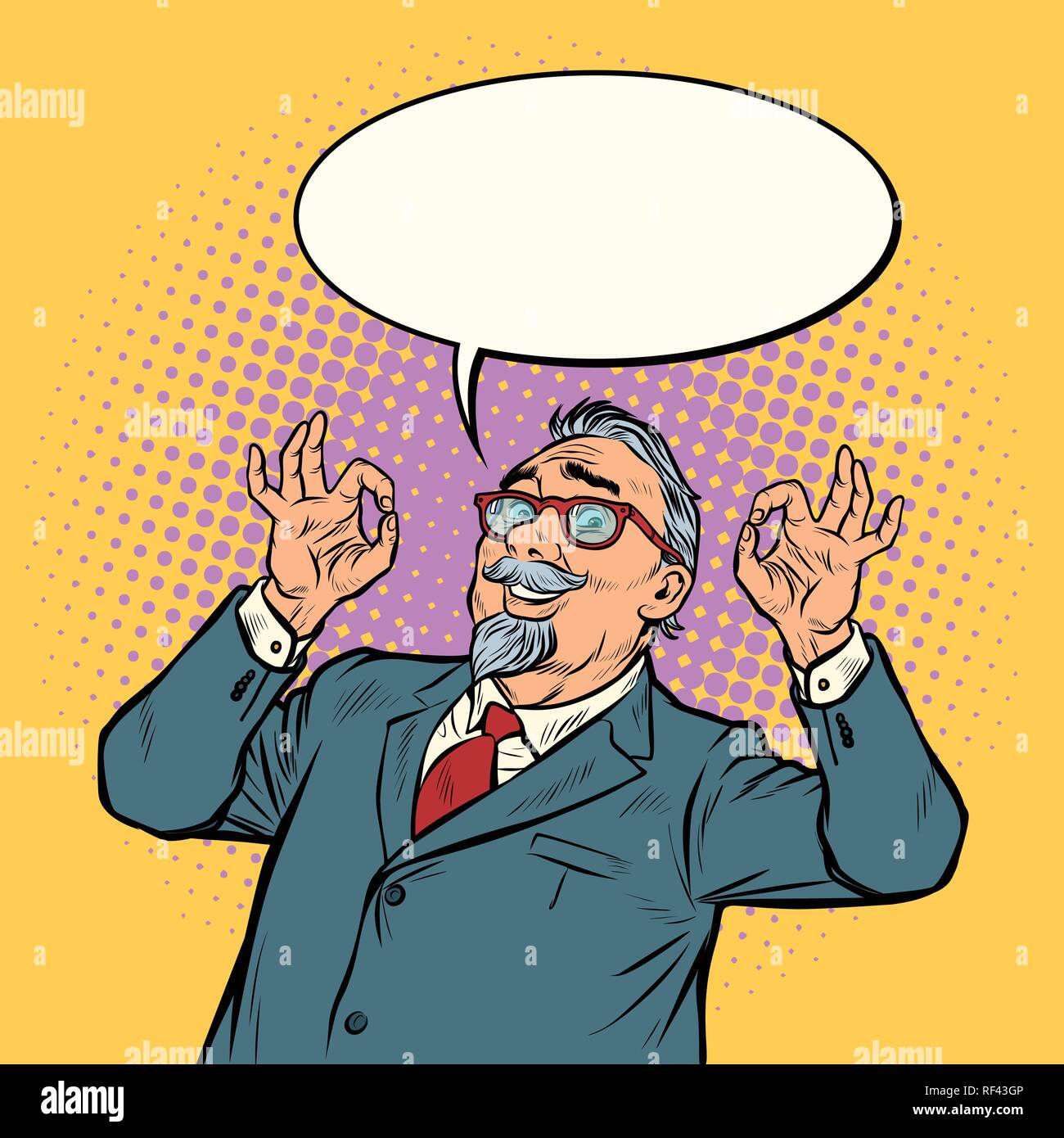 Yes portrait Stock Vector Images - Alamy