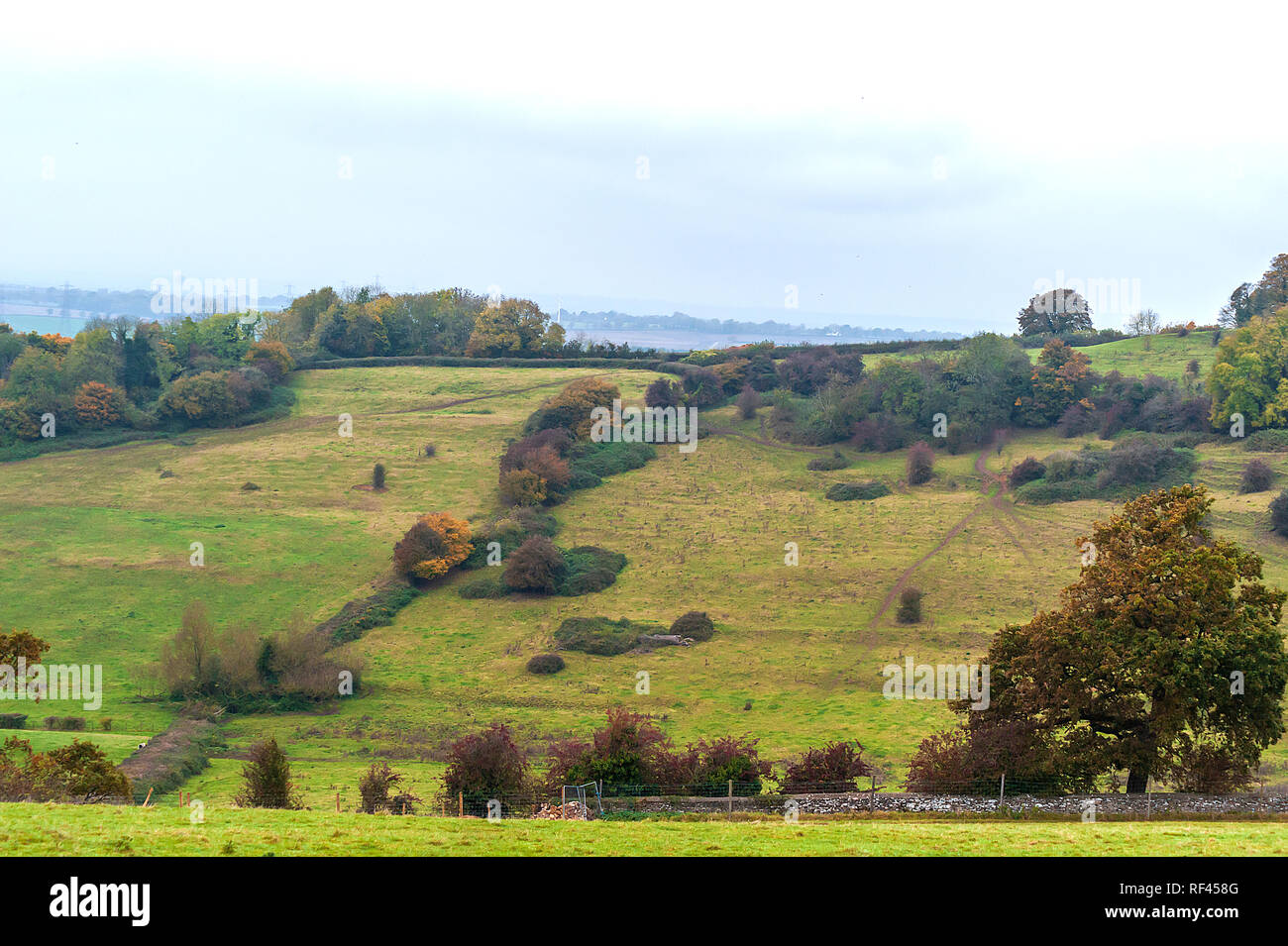 colorful autumnal landscape in England Stock Photo - Alamy