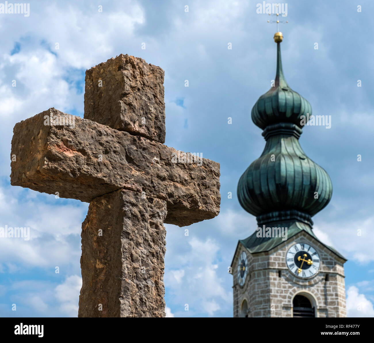 St. George's Parish Church, Ruhpolding, Bavaria, Germany, Europe Stock ...