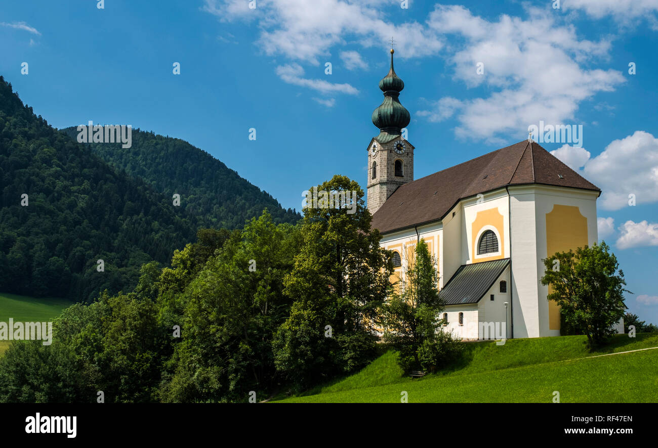St. George's Parish Church, Ruhpolding, Bavaria, Germany, Europe Stock ...