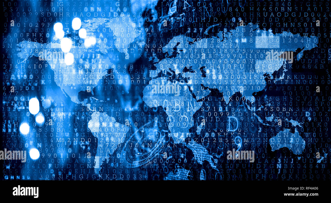 Glass world map as concept for globalization and connection. 3d ...