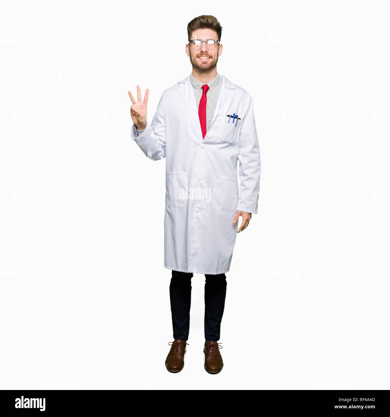 Young hispanic man business counting Cut Out Stock Images & Pictures ...