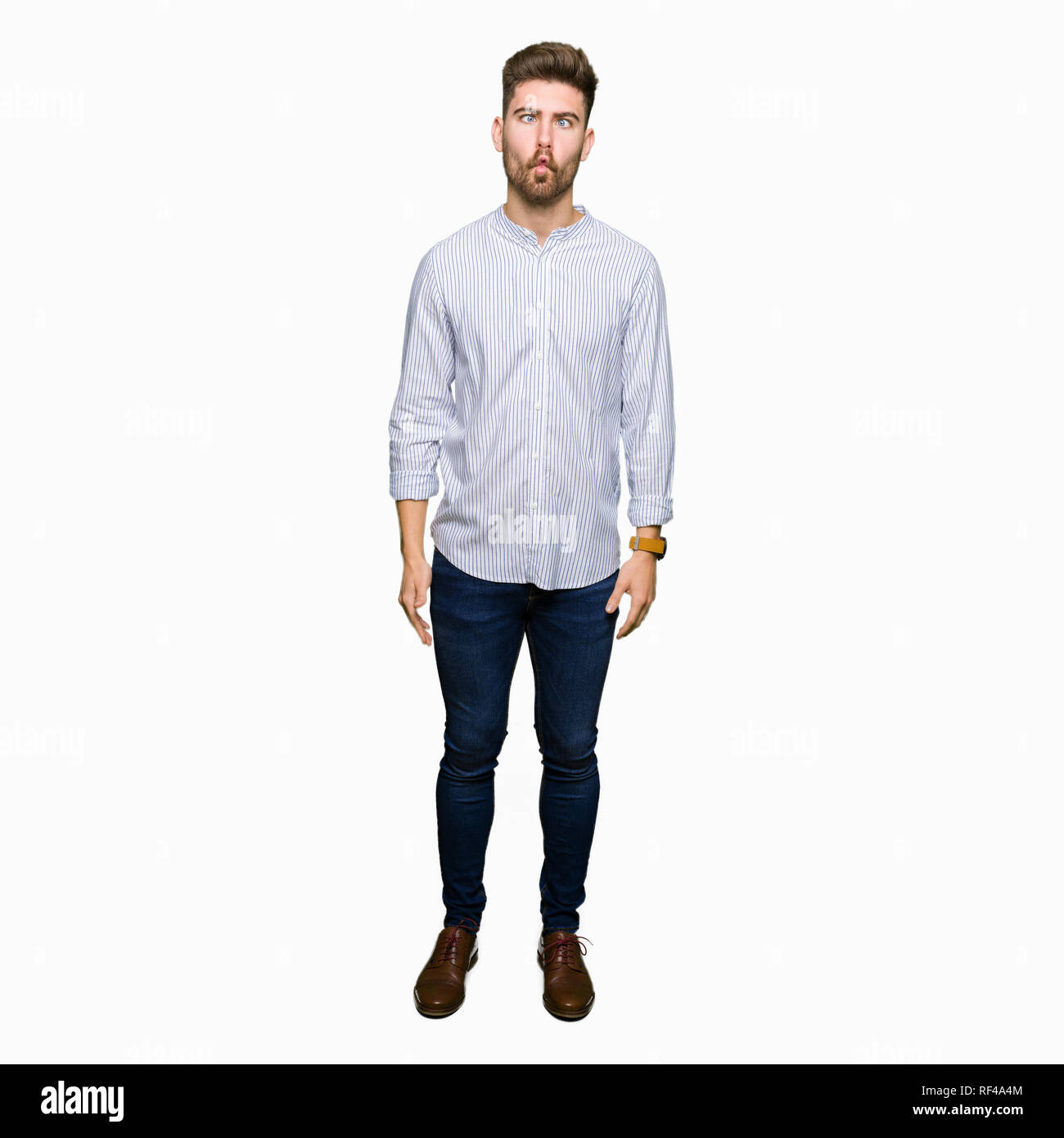 Young mad people making Cut Out Stock Images & Pictures - Alamy