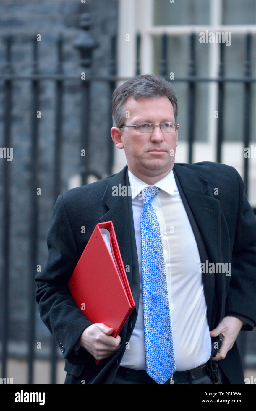 Jeremy Wright MP (Culture Secretary) leaving Downing Street after a ...