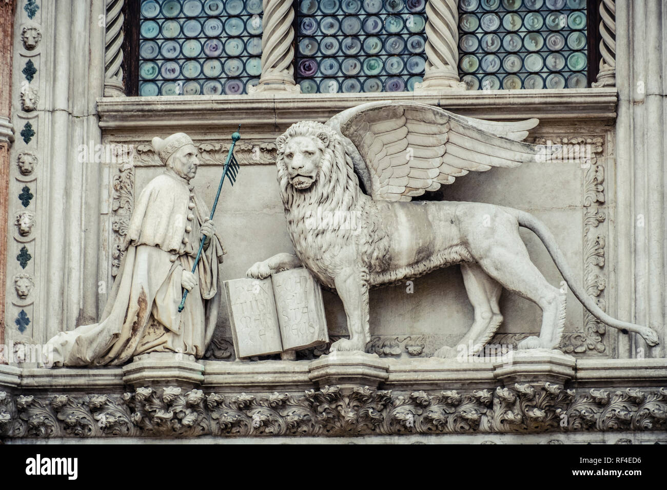 Entrance to Doge's Palace. Venice. Italy. Europe Stock Photo - Alamy