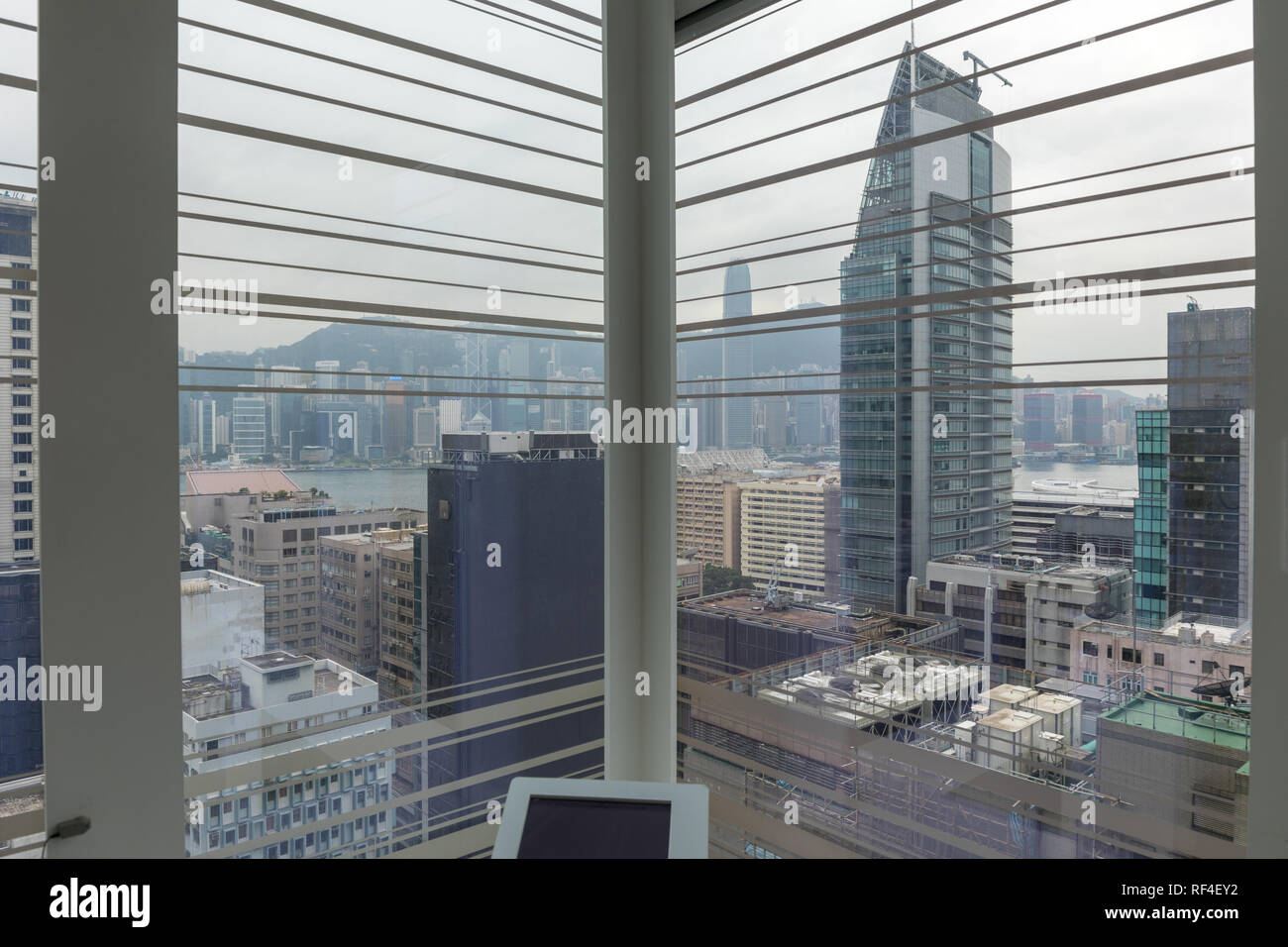 Corner Window Skyscraper View Cityscape Hong Kong Stock Photo - Alamy