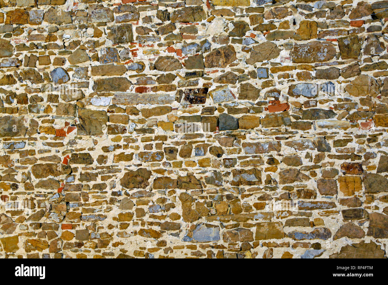 Very old stone wall from medieval Tuscany Stock Photo - Alamy