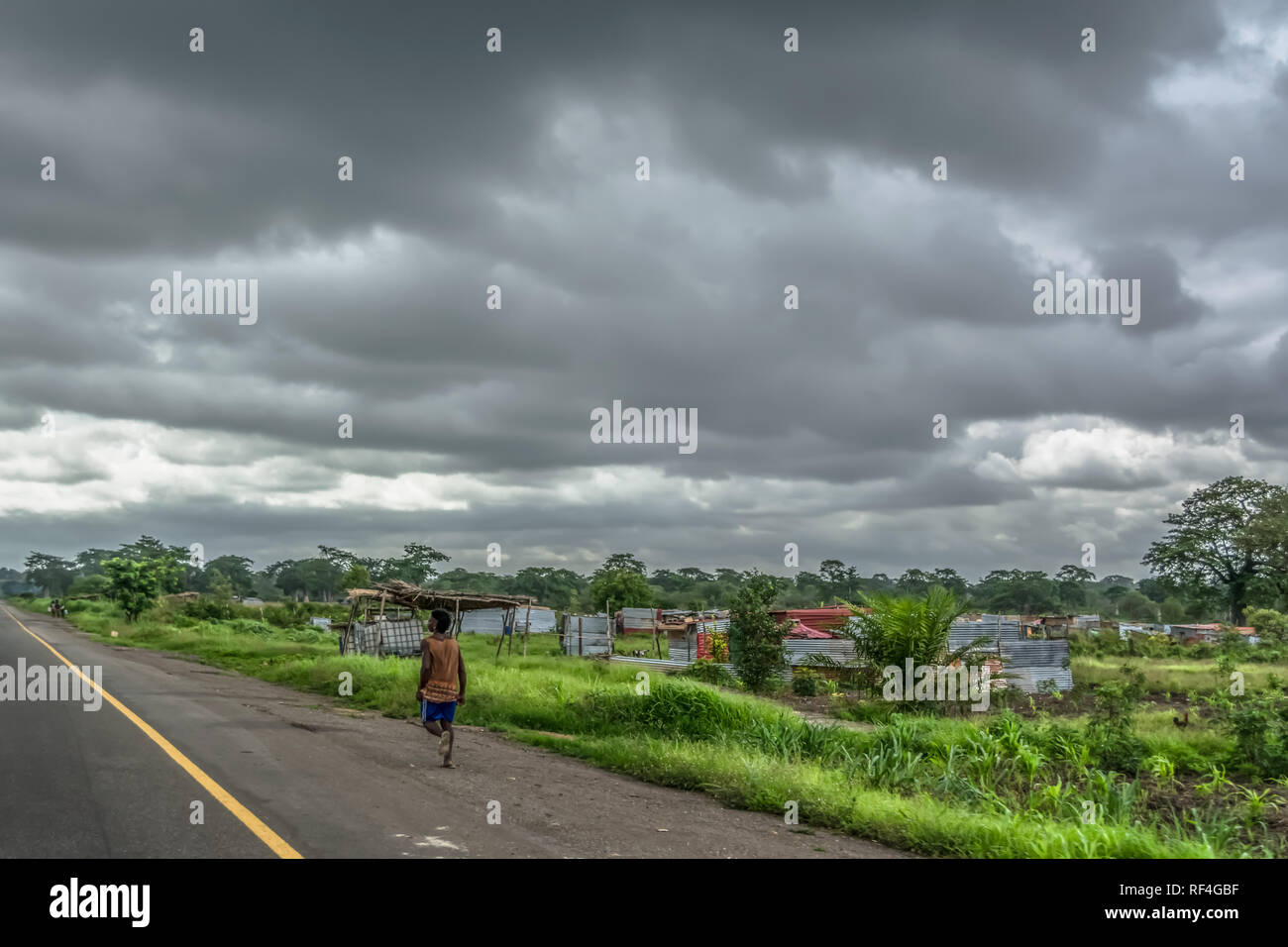 Malange / Angola - 12 08 2018 :Trip through Angola's lands 2018: View ...