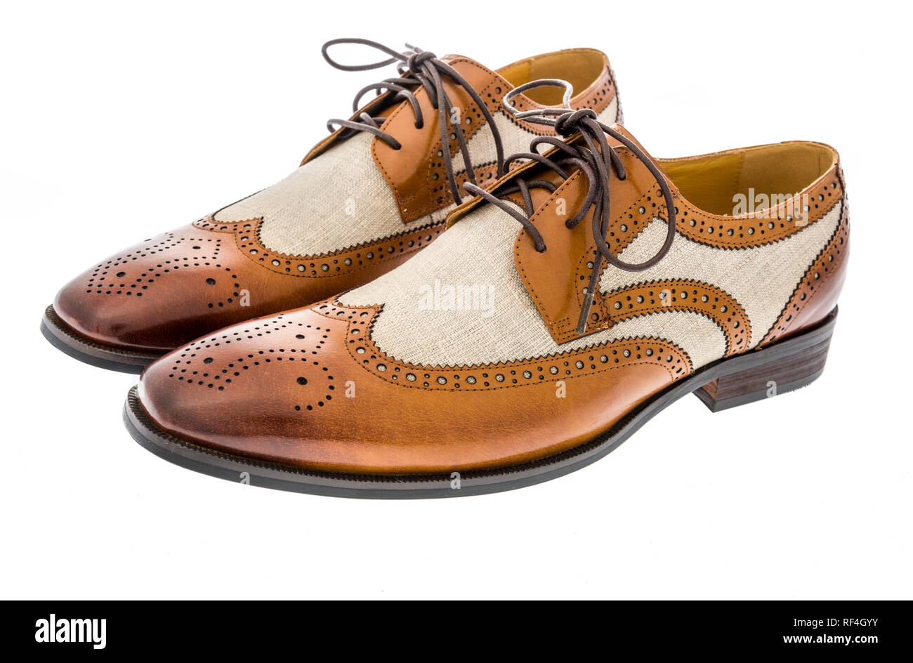 Mens wing tip shoes hi-res stock photography and images - Alamy