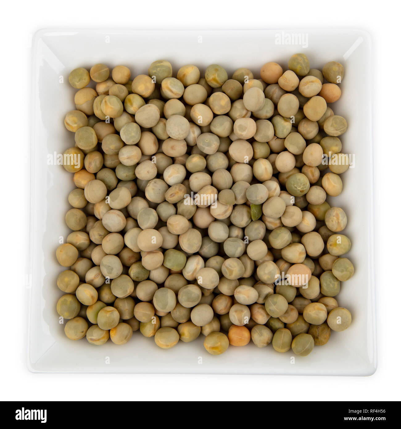 Unpeeled Peas in Bowl isolated on white Background Stock Photo - Alamy
