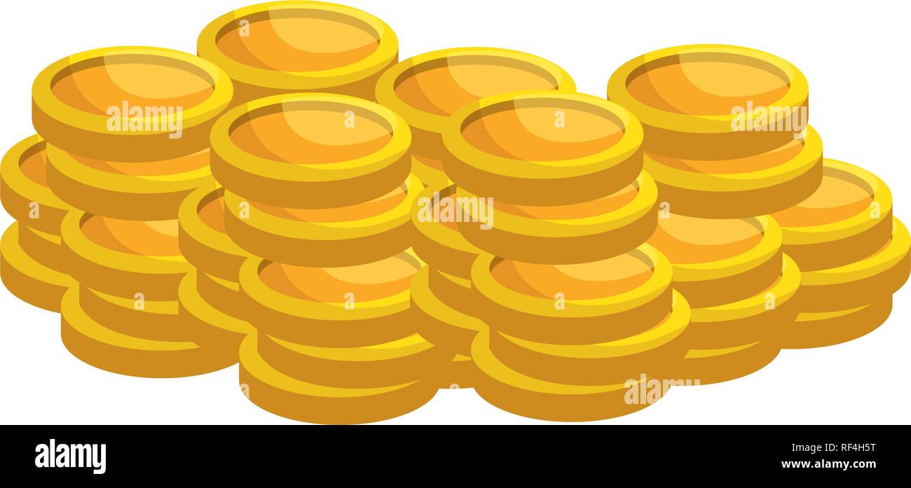 pile coins money icon Stock Vector Image & Art - Alamy