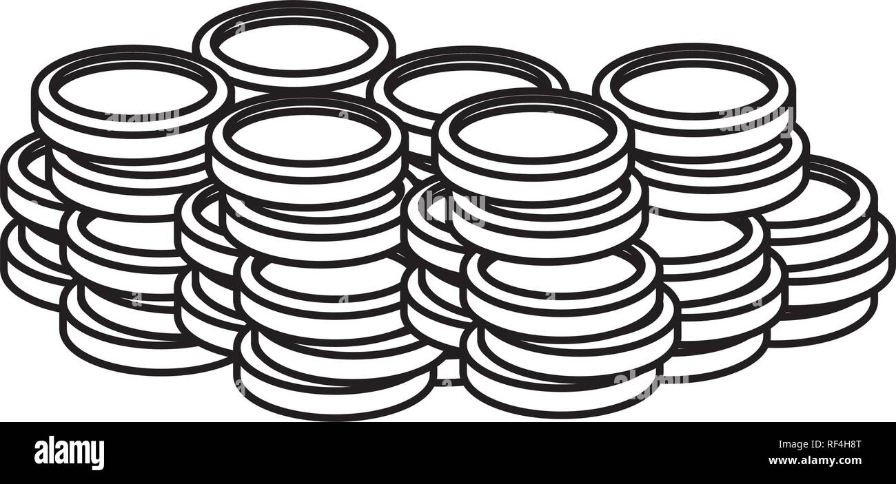 pile coins money icon Stock Vector Image & Art - Alamy
