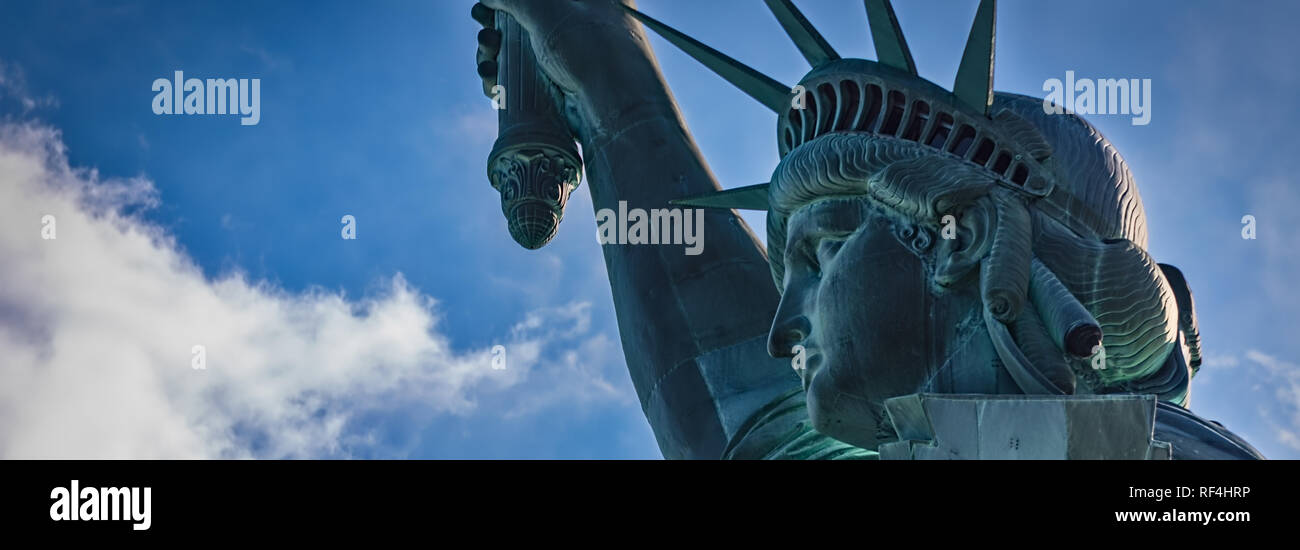 New york statue of liberty side view hi-res stock photography and ...