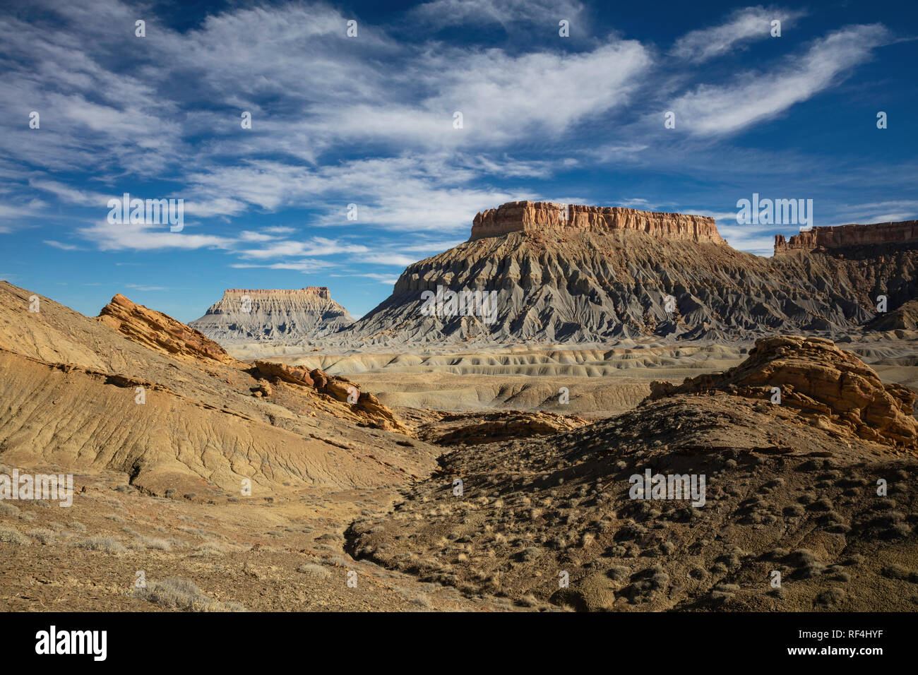 Mancos shale, North Caineville Mesa and Factory Butte, Wayne County ...