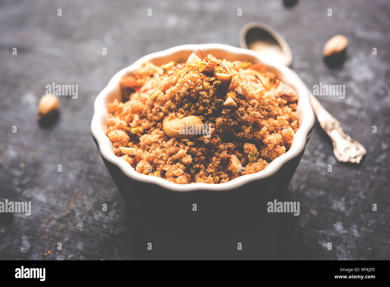 Semolina Halwa / Sooji ka Halva or sweet Rava Sheera or shira - Indian ...