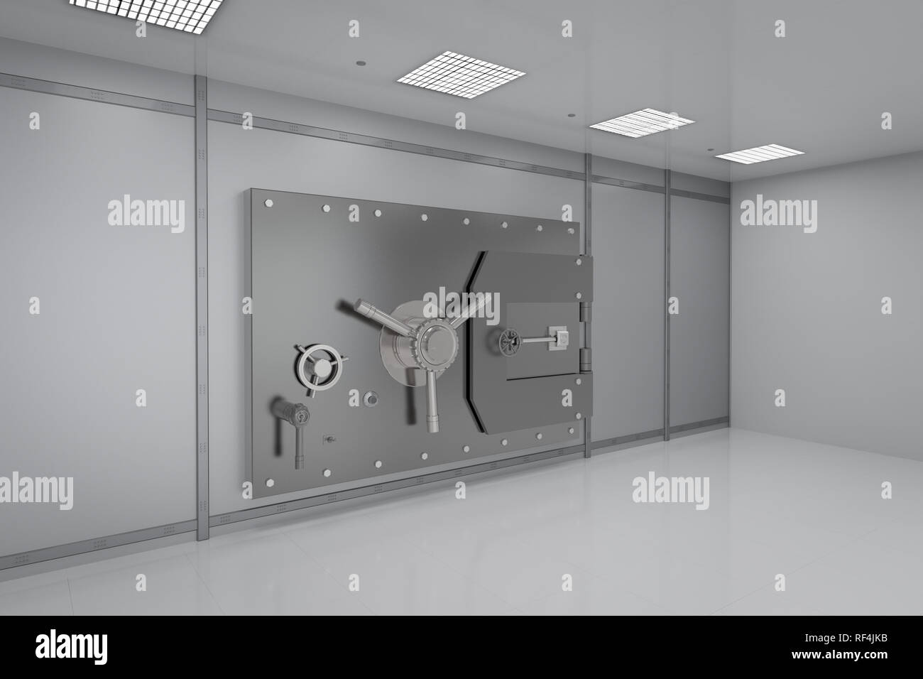 3d rendering metallic bank safe or bank vault Stock Photo - Alamy