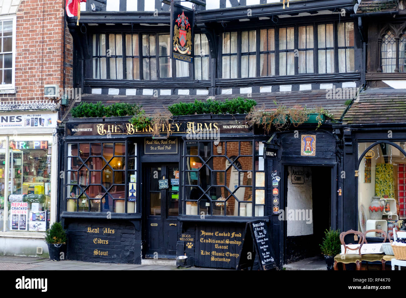 The Berkeley Arms in Tewkesbury a historic town in Gloucestershire ...