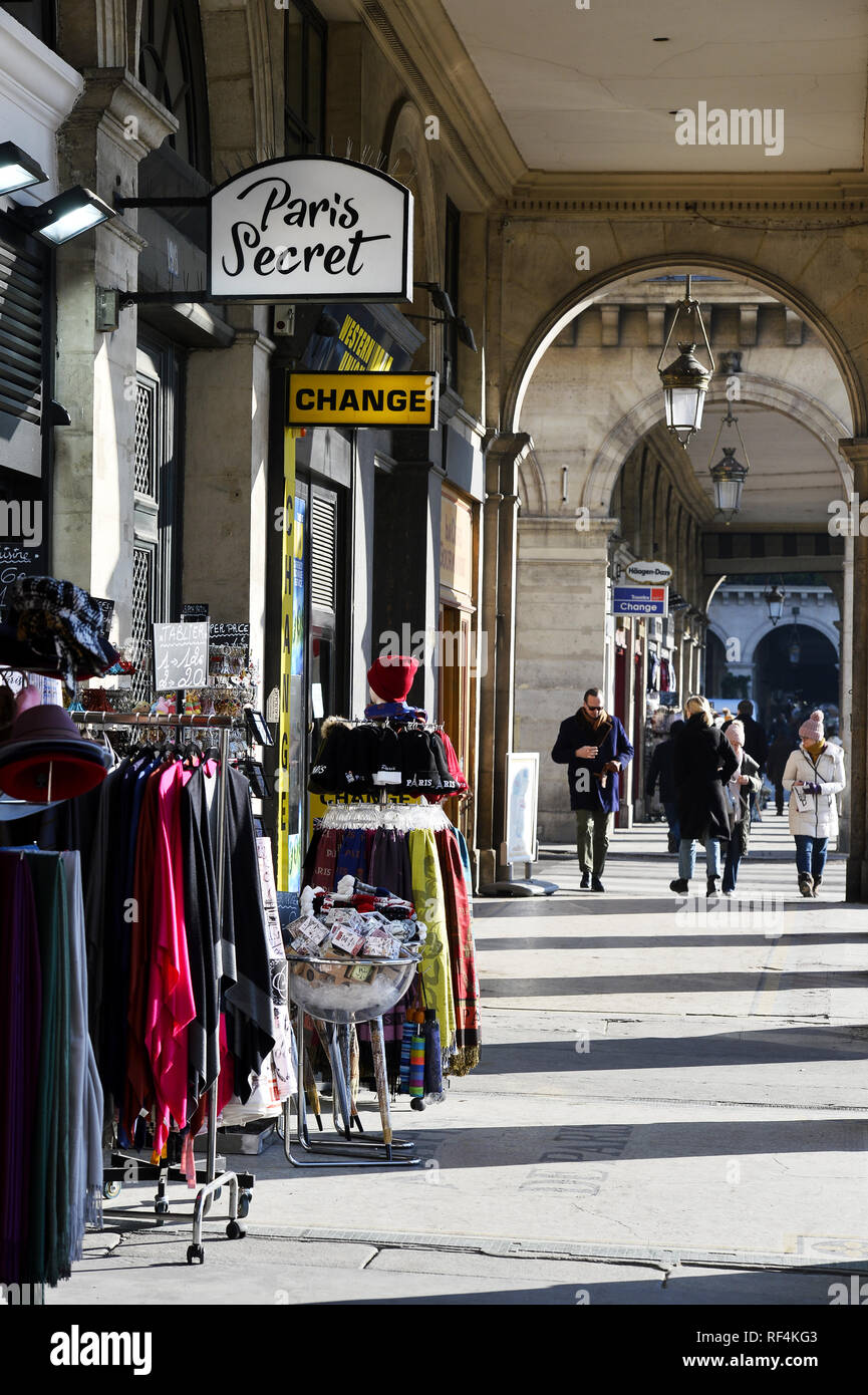 Rue de Rivoli arcades - Paris - France Stock Photo - Alamy