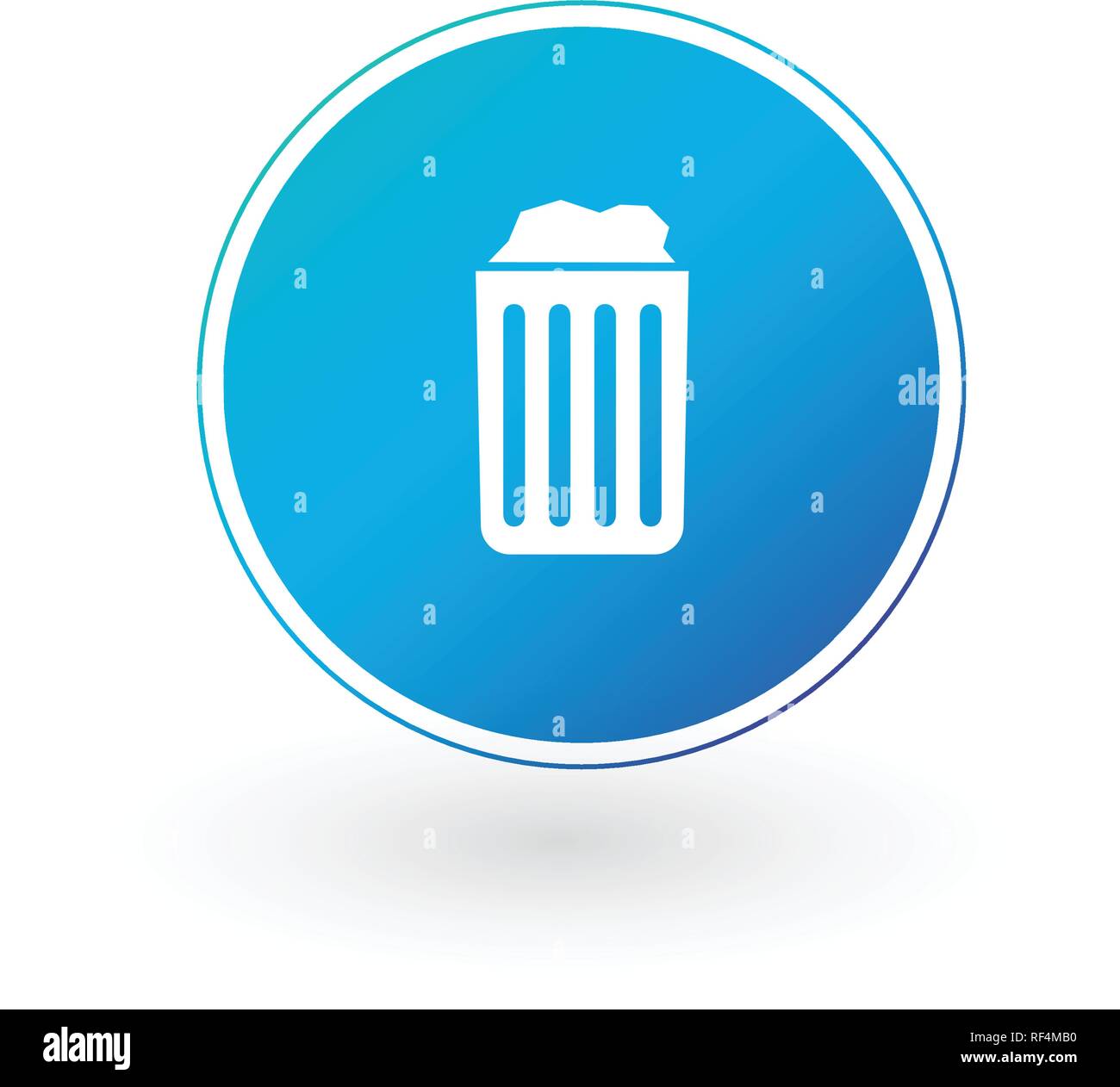 Delete icon , Trash can, Recycle bin, Garbage sign isolated on white ...