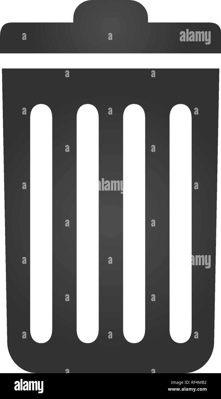 Delete icon , Trash can, Recycle bin, Garbage sign isolated on white ...