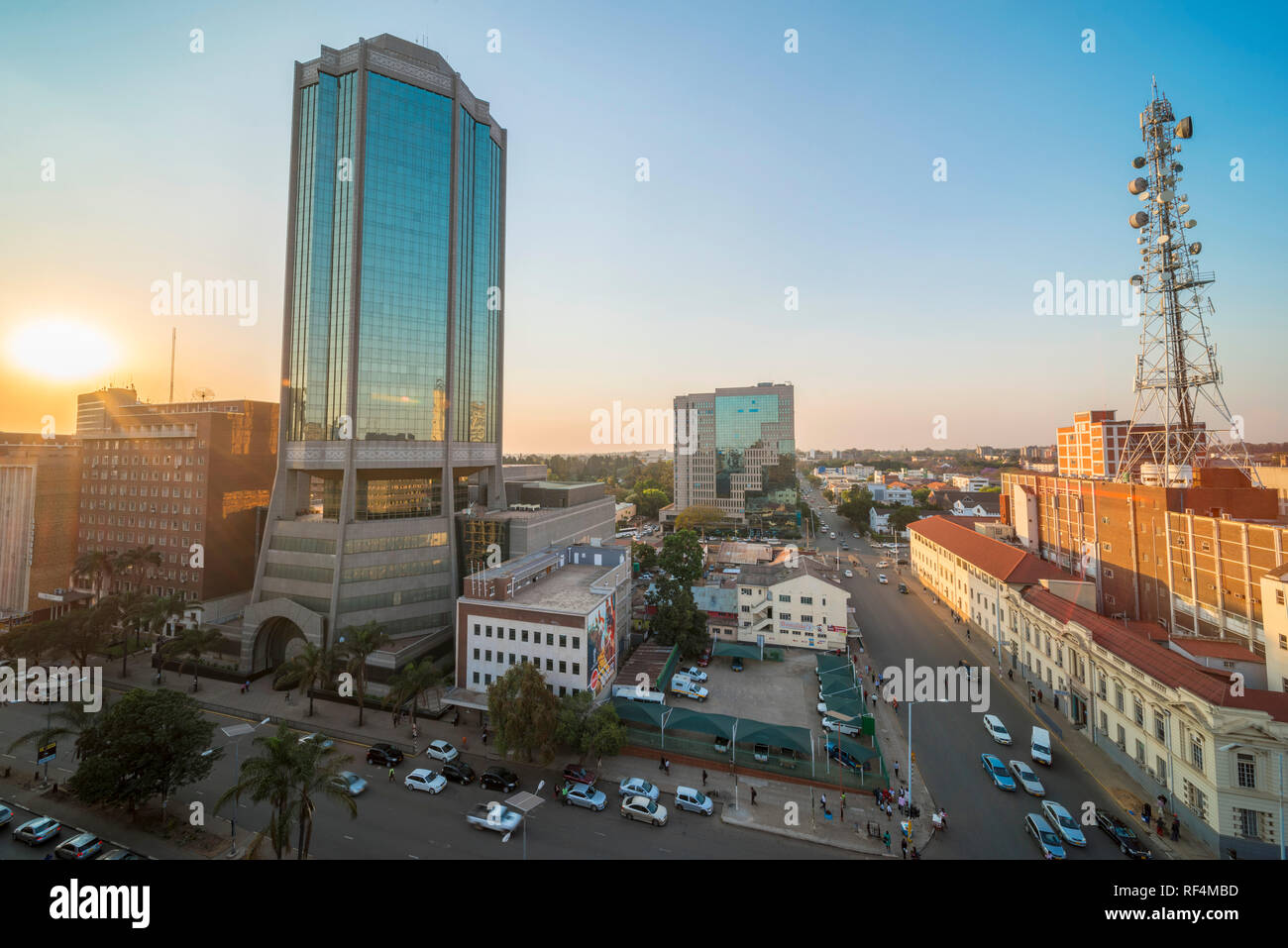 A view of Zimbabwe's Reserve Bank Stock Photo - Alamy