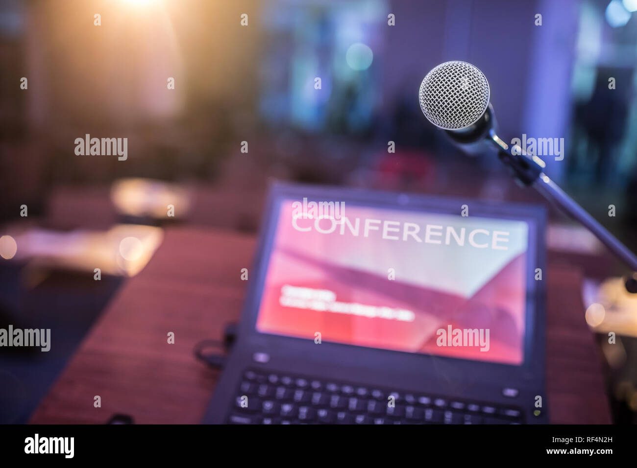 Conference room laptop speaker hi-res stock photography and images - Alamy