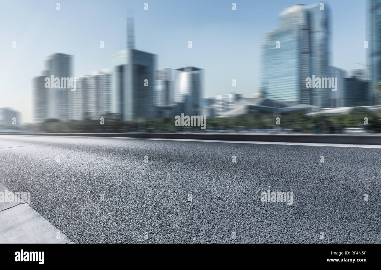 highway with modern building background, usa Stock Photo - Alamy