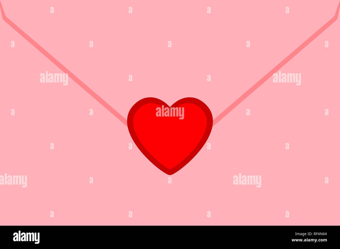 Love letter stamp romantic Stock Vector Images - Alamy