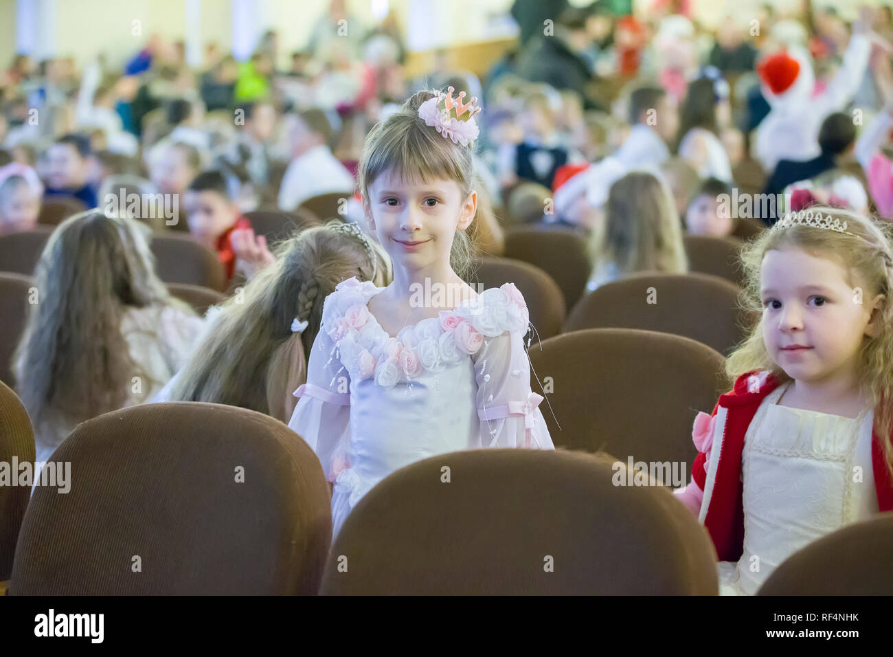 Schoolchildren watching movie in class hi-res stock photography and ...