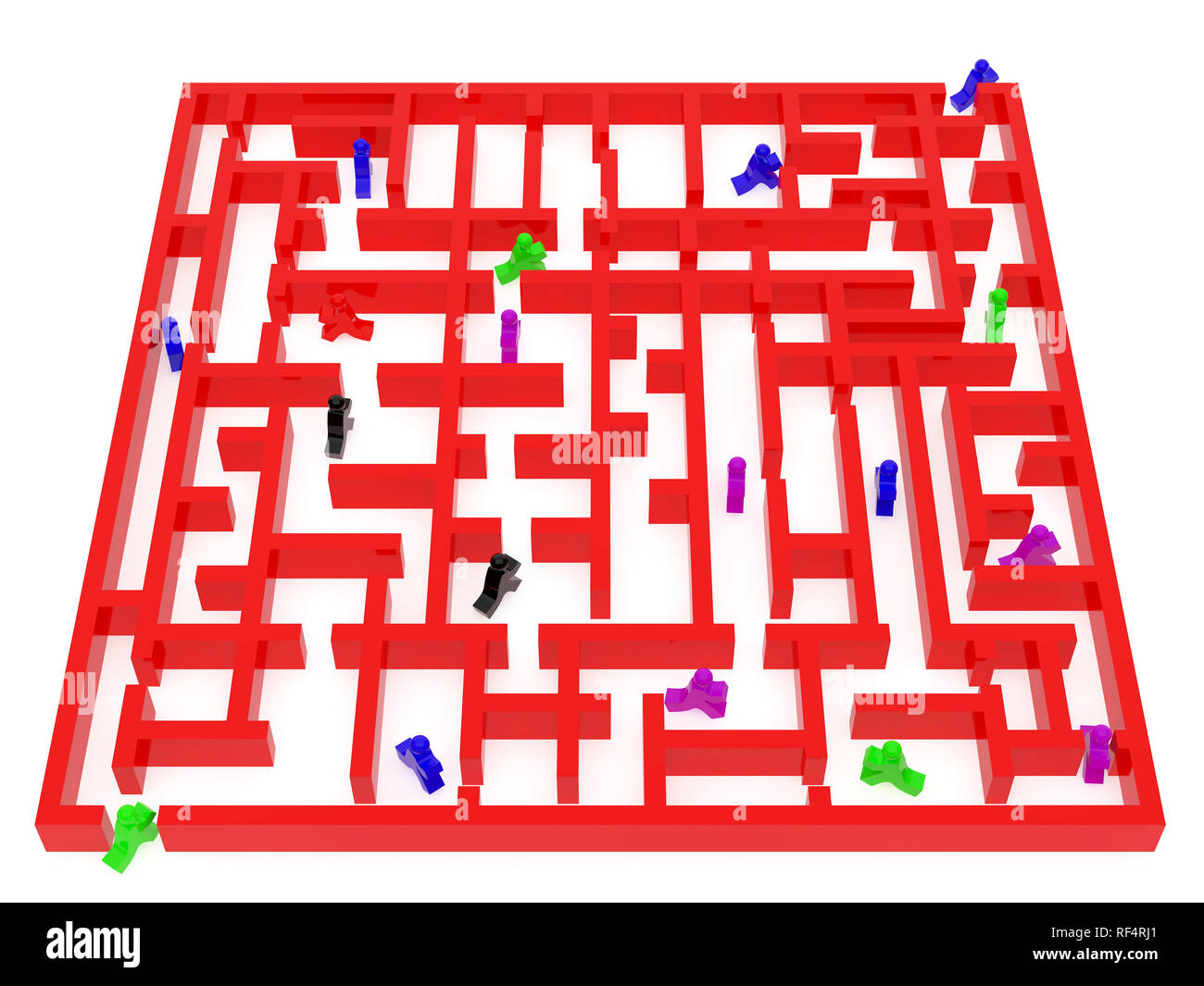 3d illustration play complex Cut Out Stock Images & Pictures - Alamy