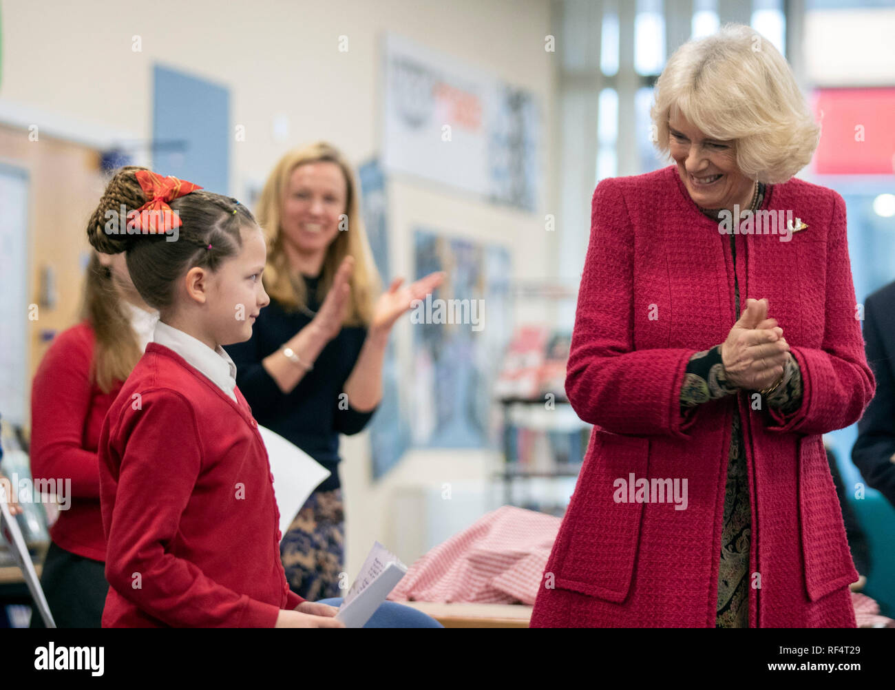 The Duchess of Cornwall, patron of the National Literary Trust, during ...