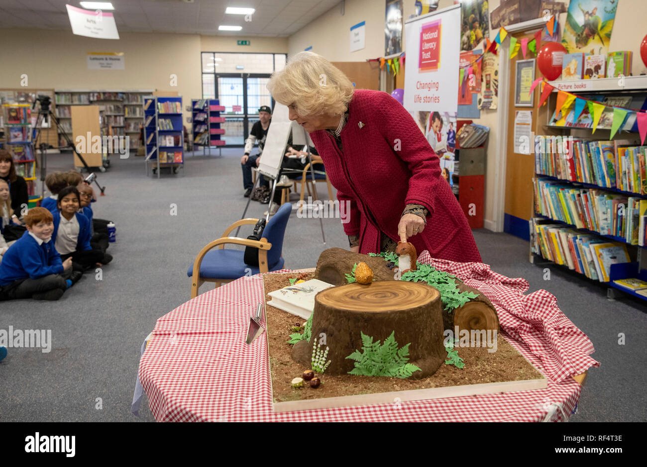 The Duchess of Cornwall, patron of the National Literary Trust, during ...