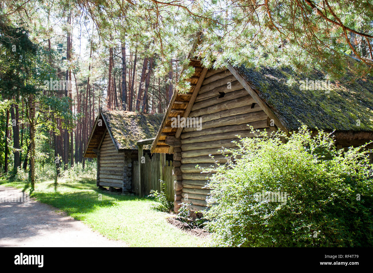 Ancient construction in the forest in summer Stock Photo - Alamy