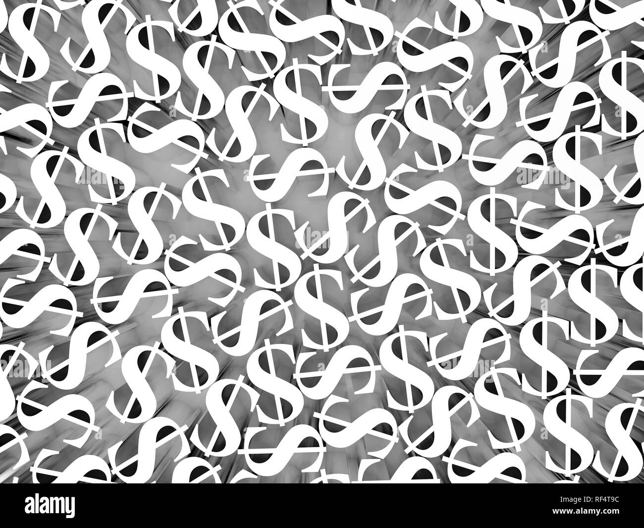 High resolution image. 3d rendered illustration. Huge amount dollar ...