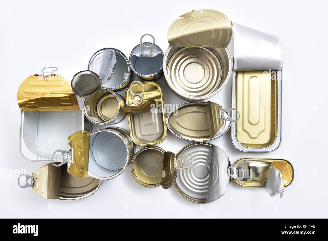 tin can isolated on white Stock Photo - Alamy