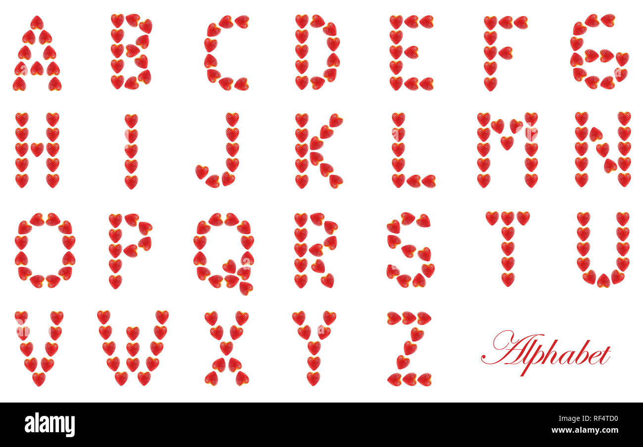 Whole alphabet hi-res stock photography and images - Alamy