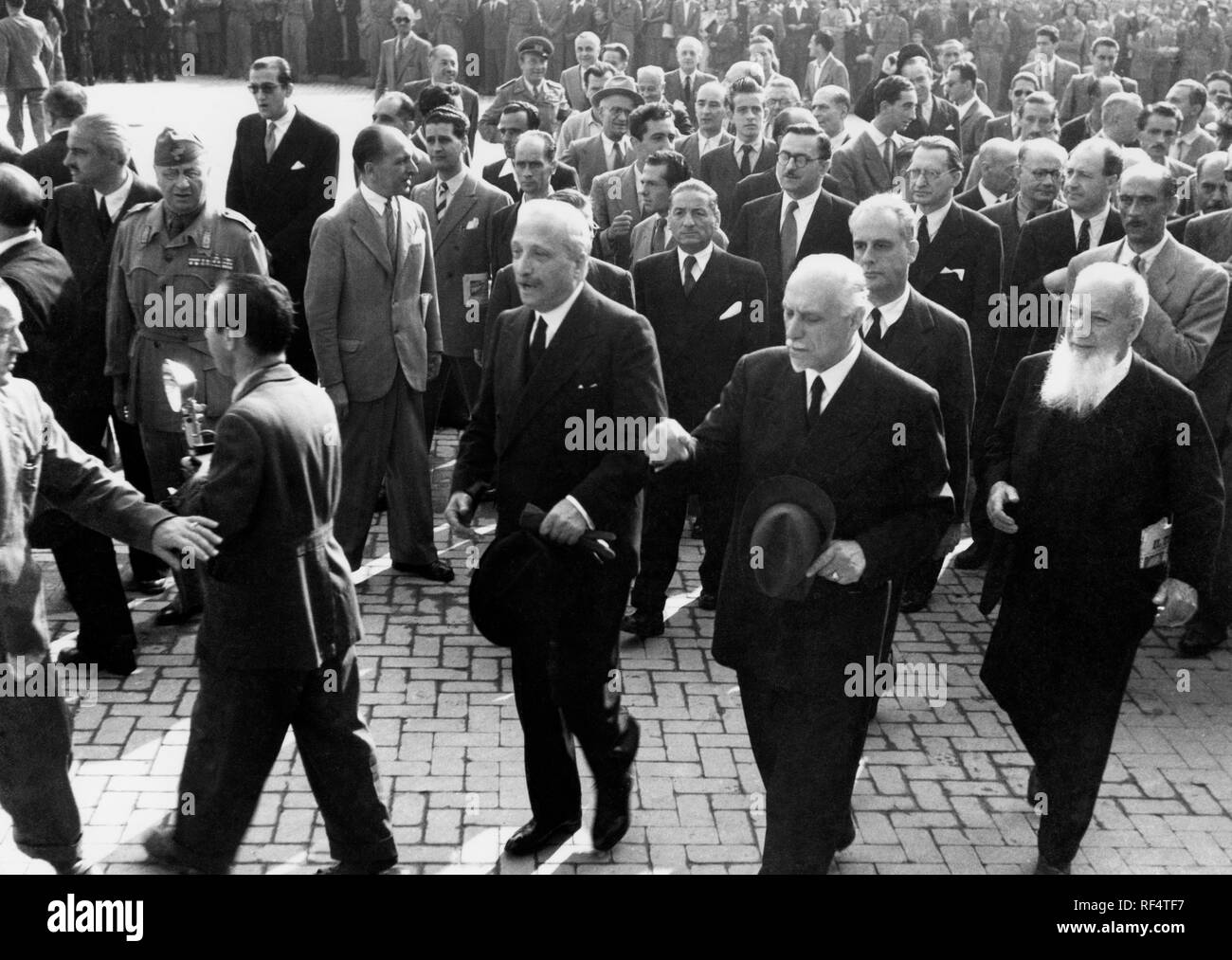 italy, lombardy, milan, enrico de nicola at the opening of the Milan ...