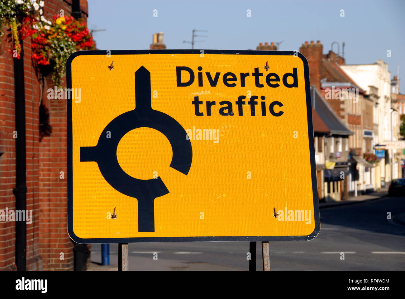 Diverted traffic hi-res stock photography and images - Alamy