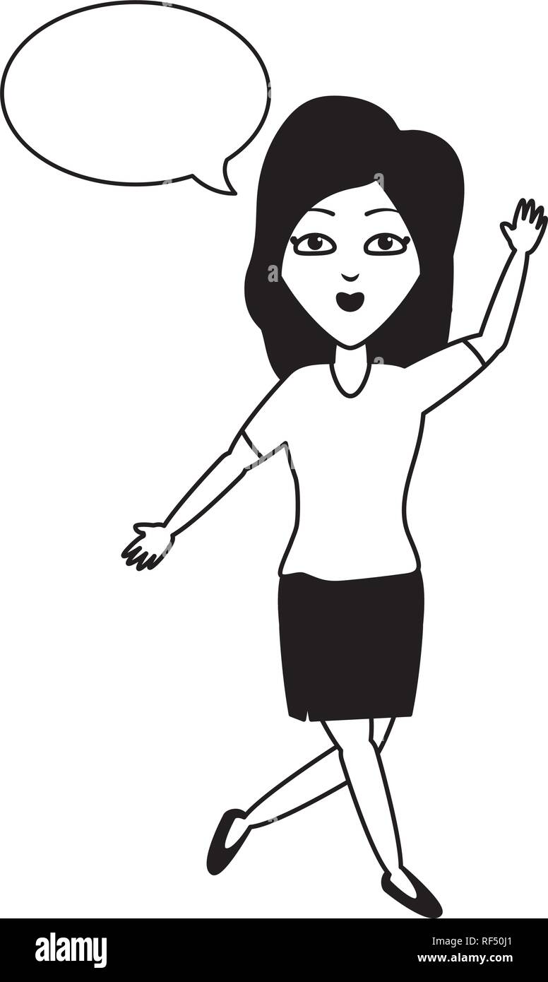 Talk waving Stock Vector Images - Alamy