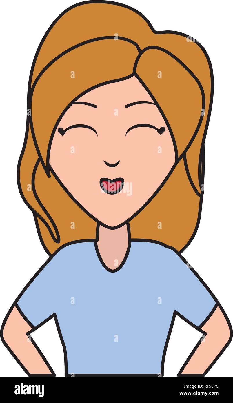 Woman perfect skin natural Stock Vector Images - Alamy