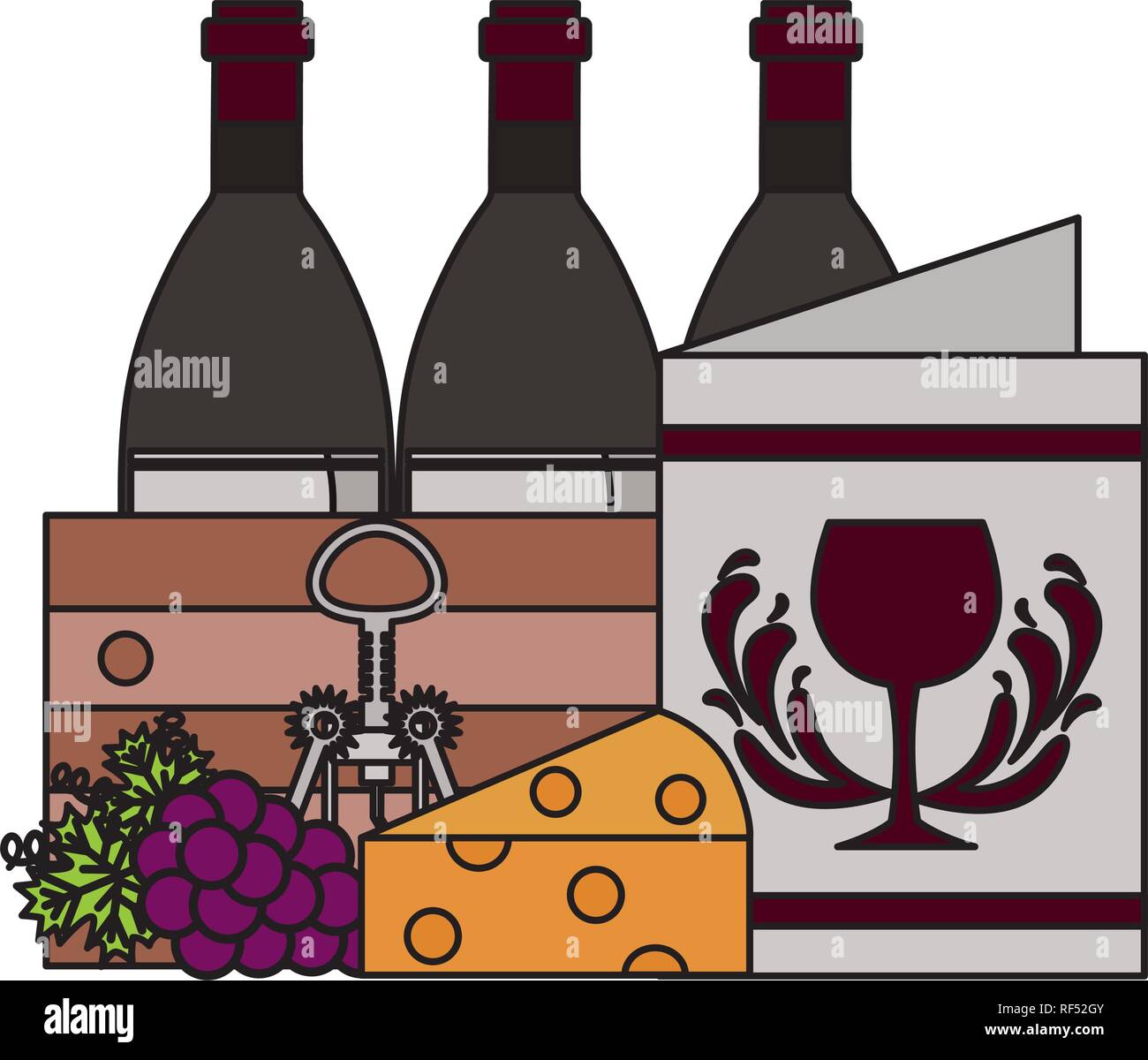 Fermentation grapes Stock Vector Images - Alamy
